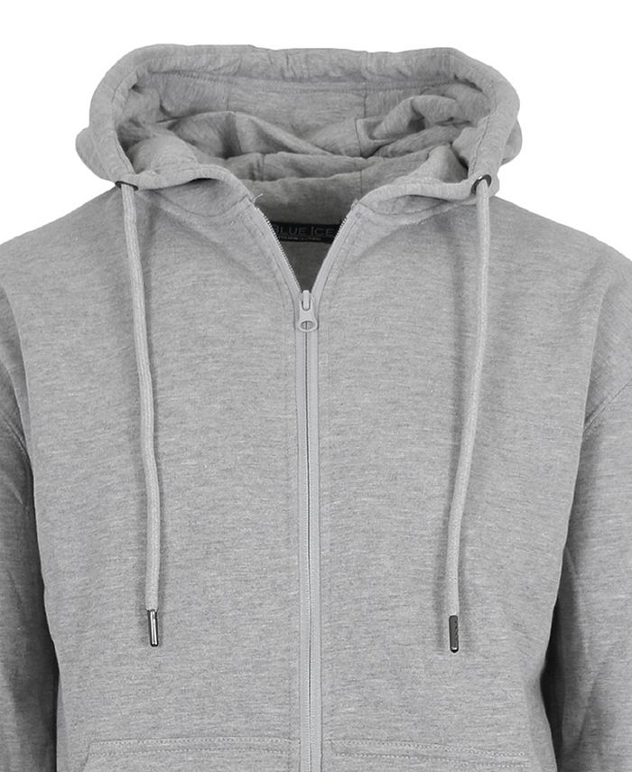 Blue Ice Men's Fleece-Lined Full-Zip Hoodie - Macy's