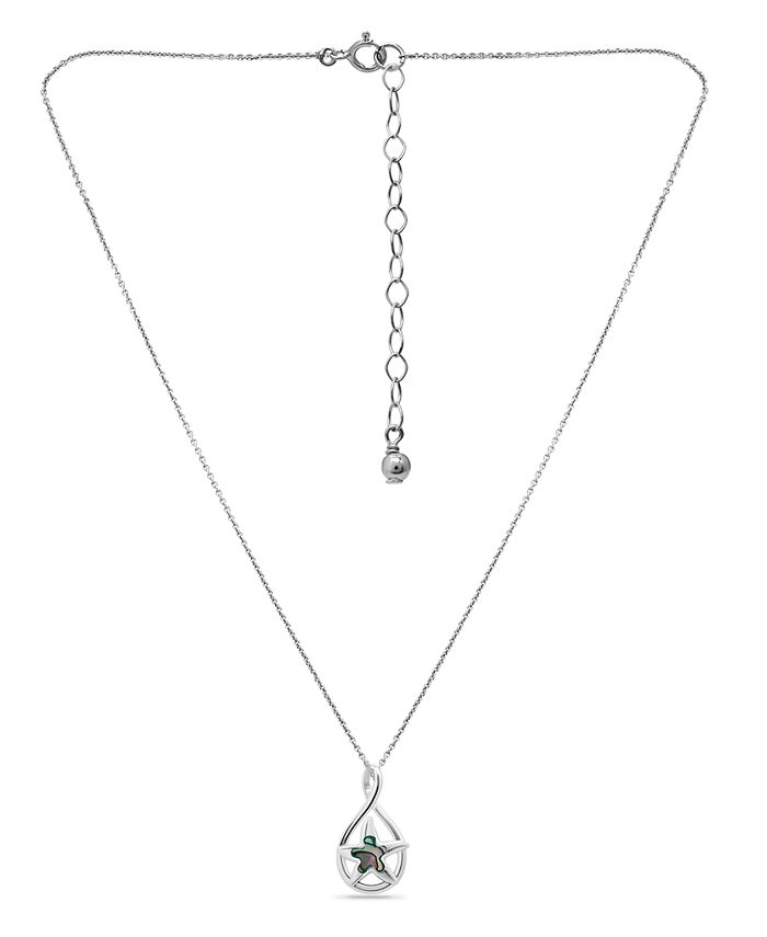 Macy's Abalone Inlay Starfish Motif Pendant Necklace - Macy's