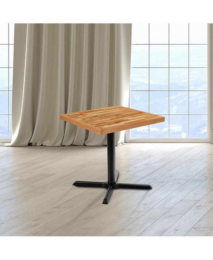 EMMA+OLIVER Square Butcher Block Style Table Top - Restaurant Table Top ...