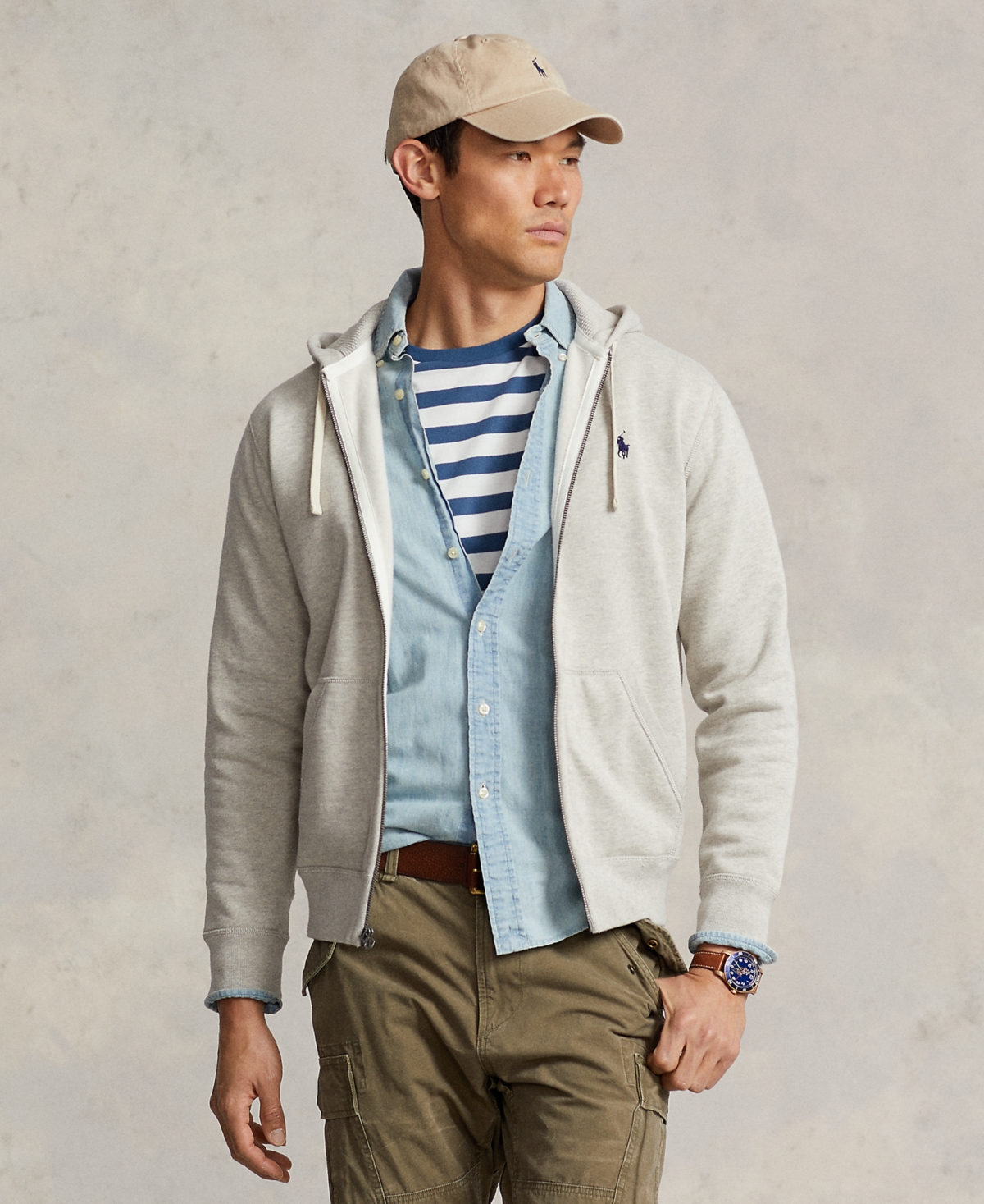 Click here for Polo Ralph Lauren Mens Signature Fleece Hoodie - L... prices