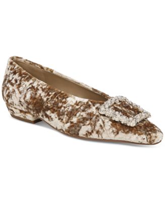 Sam Edelman Women's Janina Slip-On Embellished Buckle Flats - Macy's