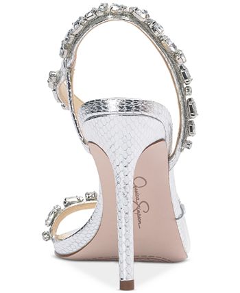 Jessica Simpson Women's Jaycin Barely-There Rhinestone Evening Sandals ...