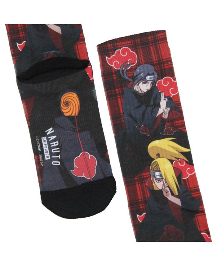 Naruto Shippuden Akatsuki Socks Anime Manga Unisex Adult Itachi Tobi ...