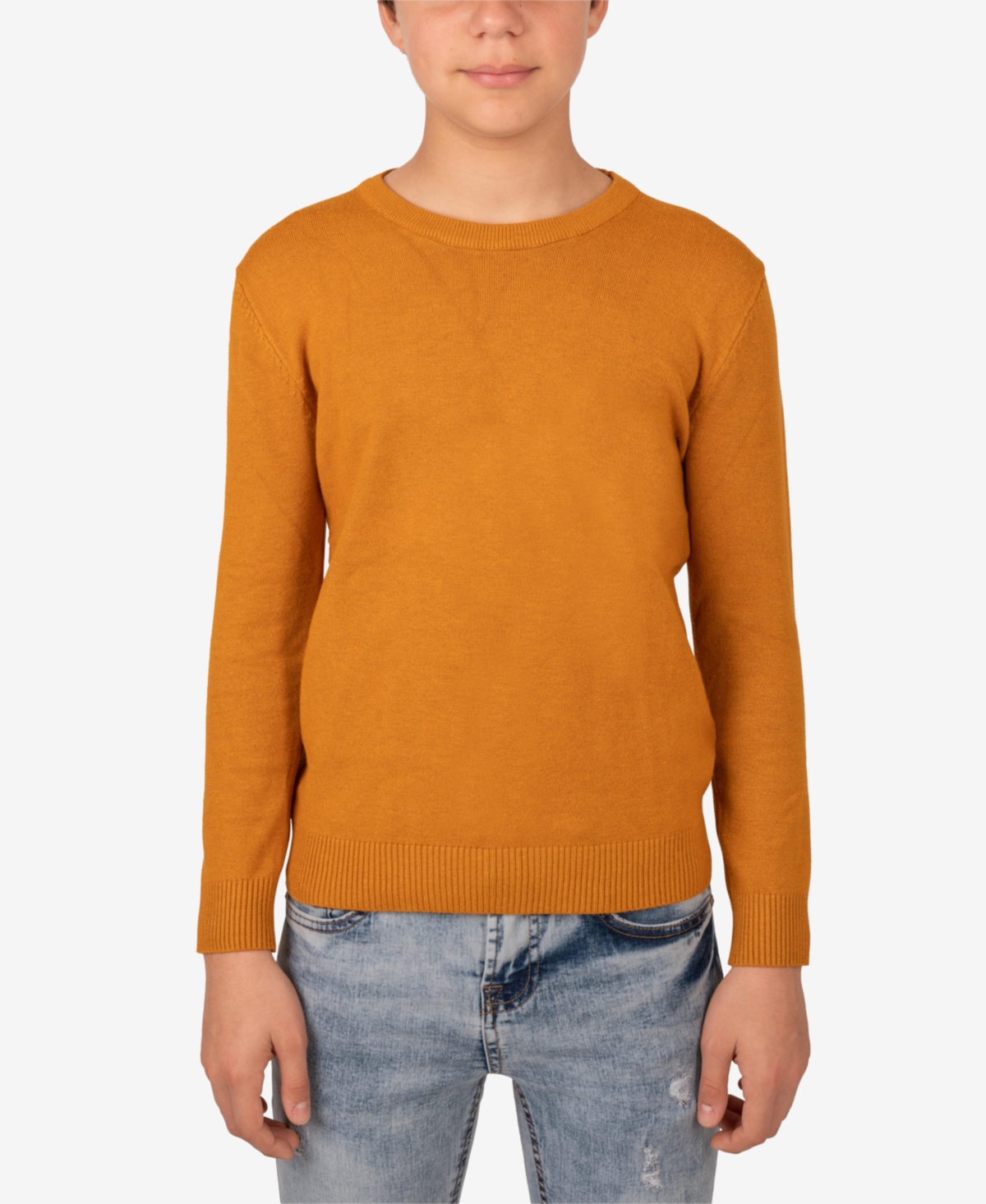 Click here for Xray Boys Basic Crew Neck Sweater - Mustard prices