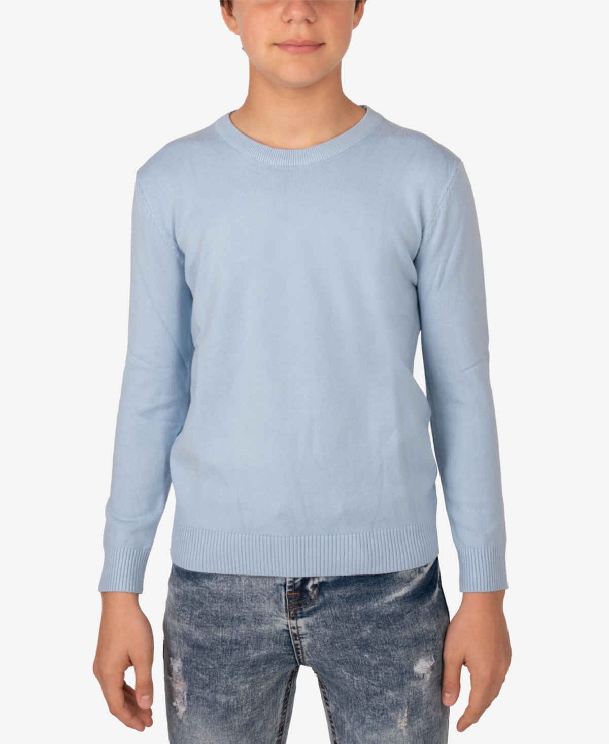 Click here for Xray Boys Basic Crew Neck Sweater - Powder blue prices