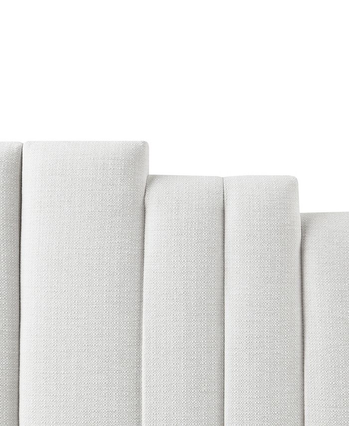Martha Stewart Collection 78" Hamilton Wide Fabric Channel Tufted King ...