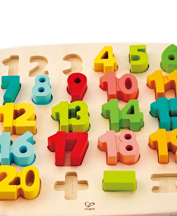 Hape Chunky Number Counting Puzzle, 24 Pieces - Macy's