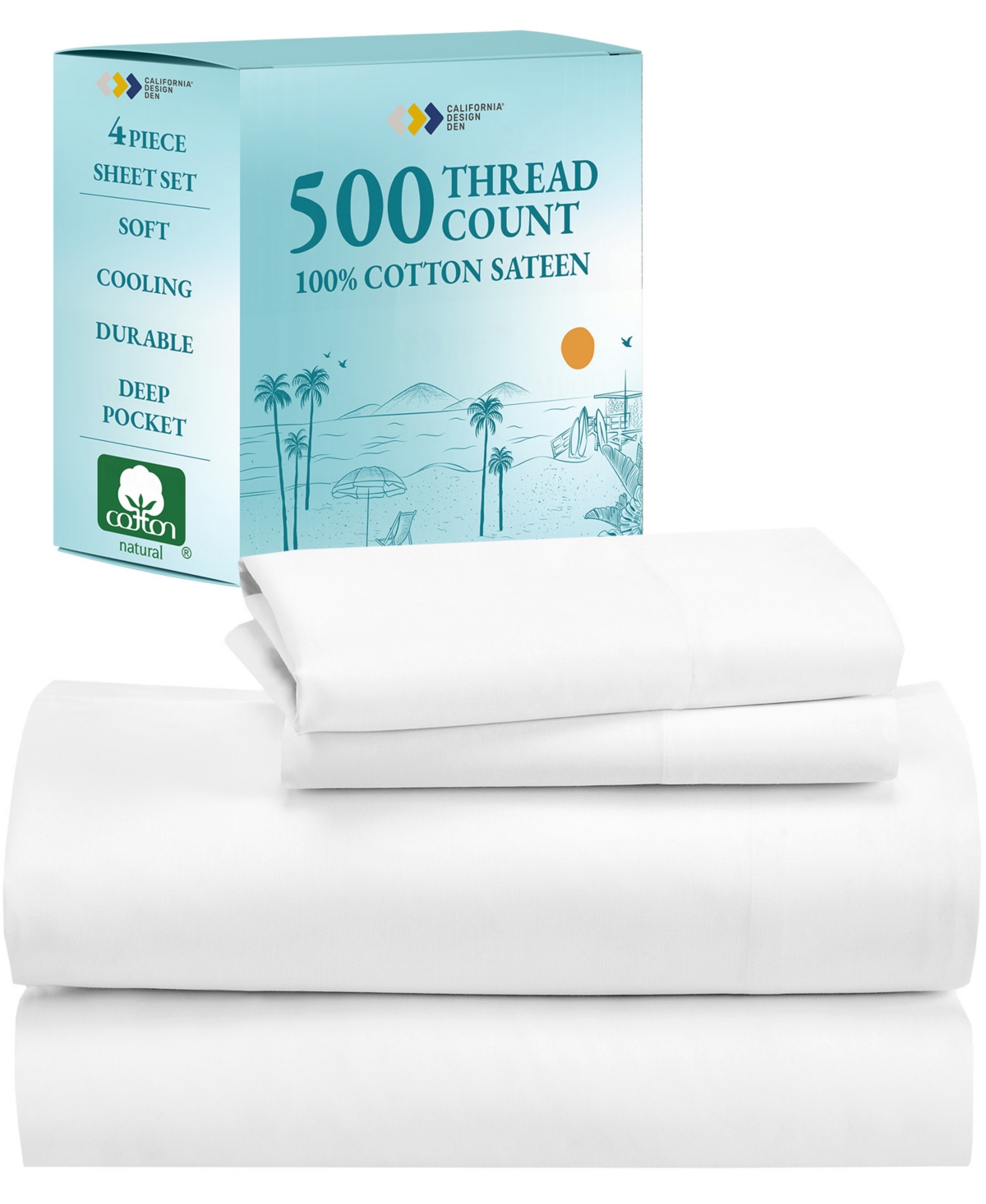 Click here for 100 Extra Long Staple  500 Thread Count Sateen Wea... prices