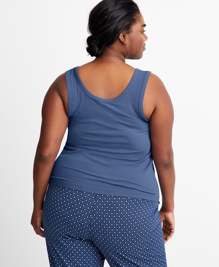 State of Day Women's Ribbed Modal Sleep Tank Top XS-3X, Created for ...