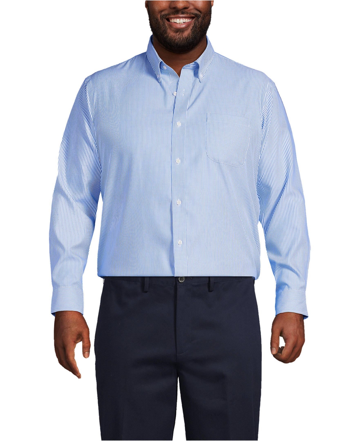 Click here for Lands End Mens Traditional Fit Pattern No Iron Sup... prices