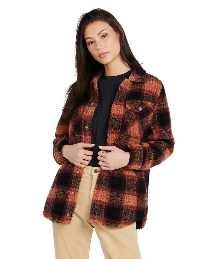 Volcom Juniors' Silent Sherpa Jacket - Macy's