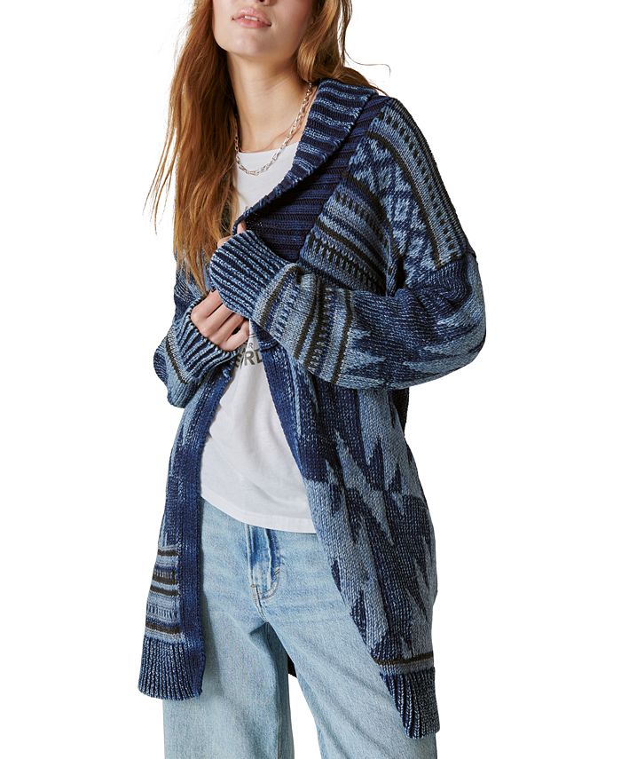 Lucky Brand Women's Lucky Heritage Tie-Waist Cardigan - Macy's