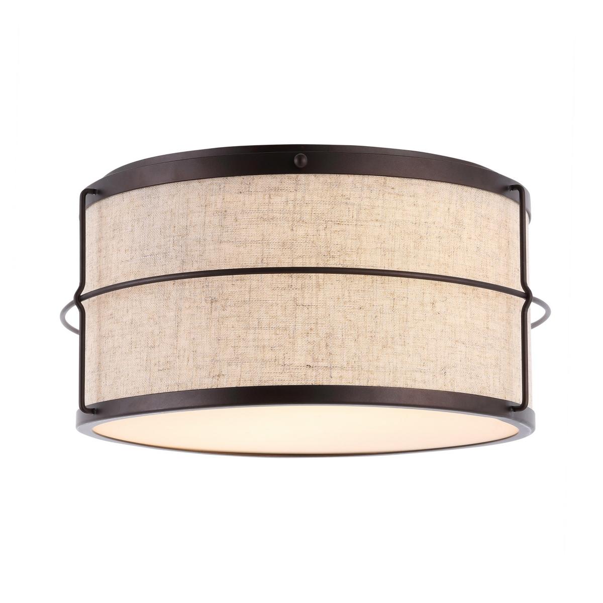 Click here for Evan Rustic Farmhouse Iron Led Flush Mount - Light... prices