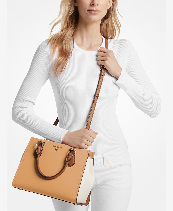 Michael Kors Marilyn Medium Leather Satchel - Macy's