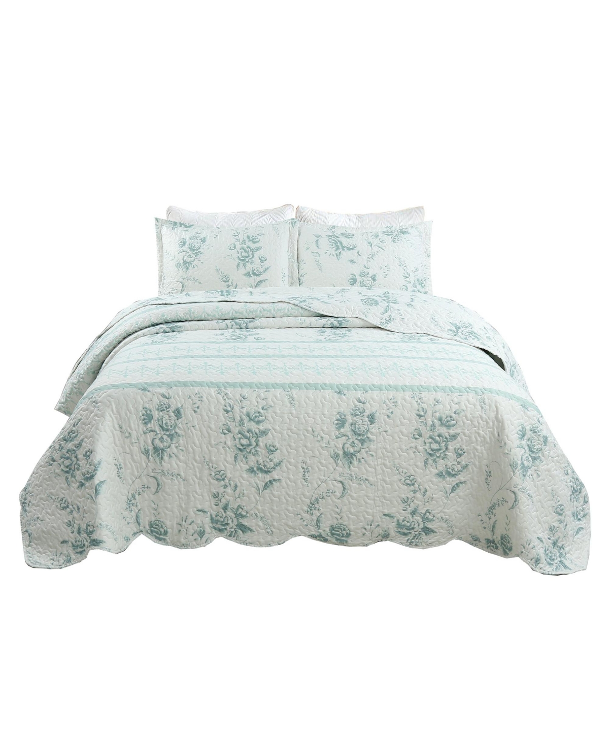 Click here for MarCielo 3 Pcs Quilt Set Lightweight Bedspread Set... prices