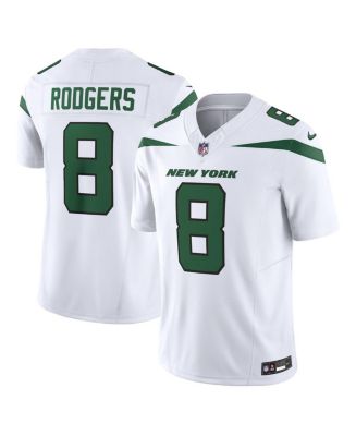 Men's Nike Aaron Rodgers Spotlight White New York Jets Vapor F.U.S.E ...
