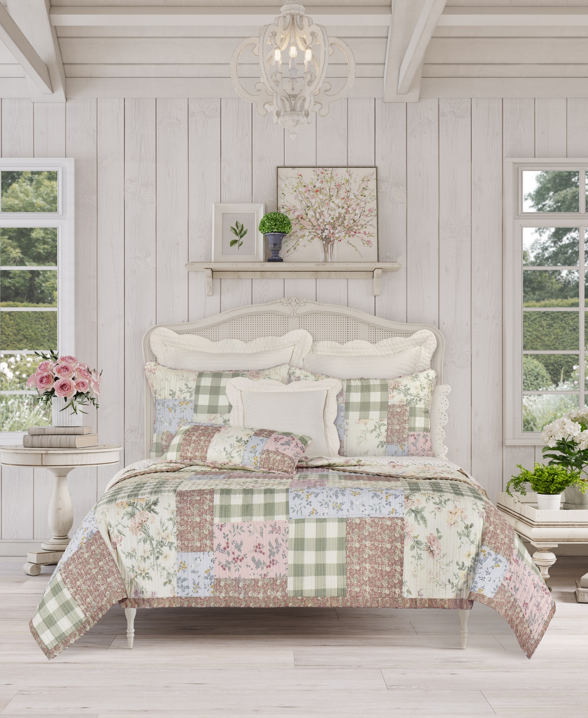 Piper & Wright Eloise Reversible Quilt  Full/Queen - Dusty Rose