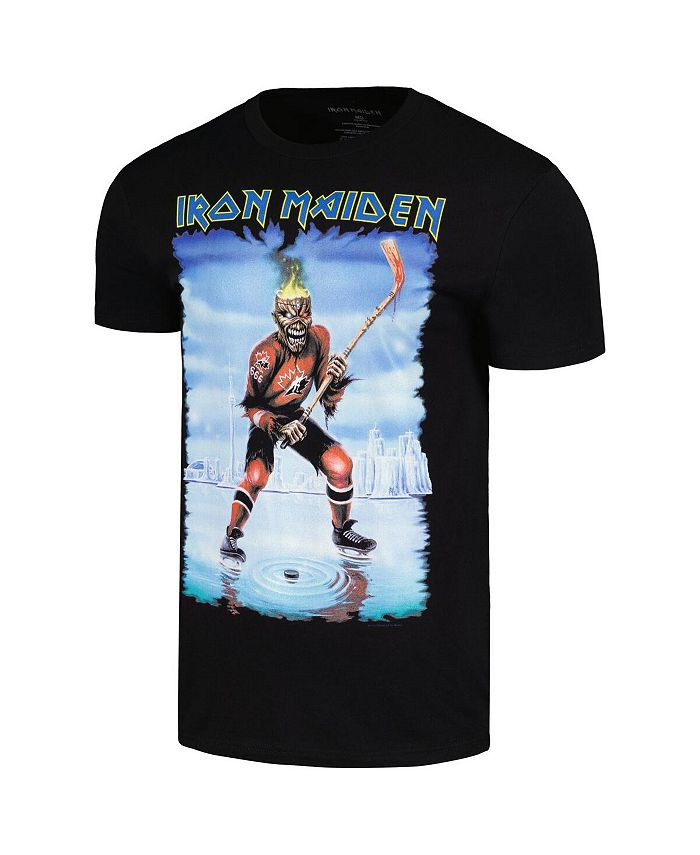 Global Merch Men's Black Iron Maiden Canada Eddie T-shirt - Macy's
