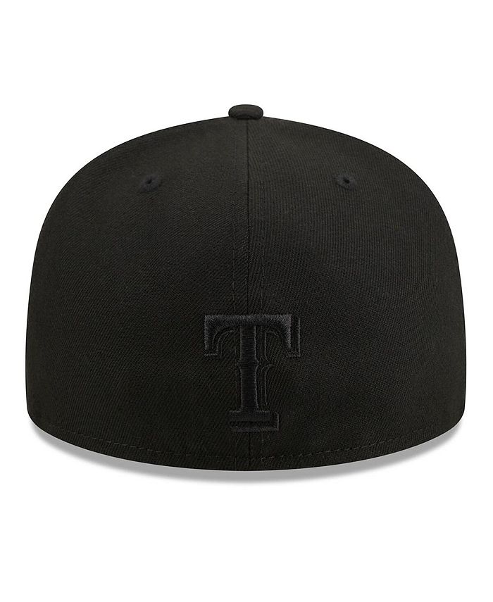 New Era Men's Black Texas Rangers Satin Peek 59FIFTY Fitted Hat - Macy's