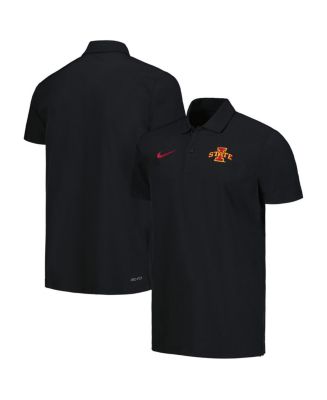 Men's Nike Black Iowa State Cyclones Sideline Polo Shirt - Macy's