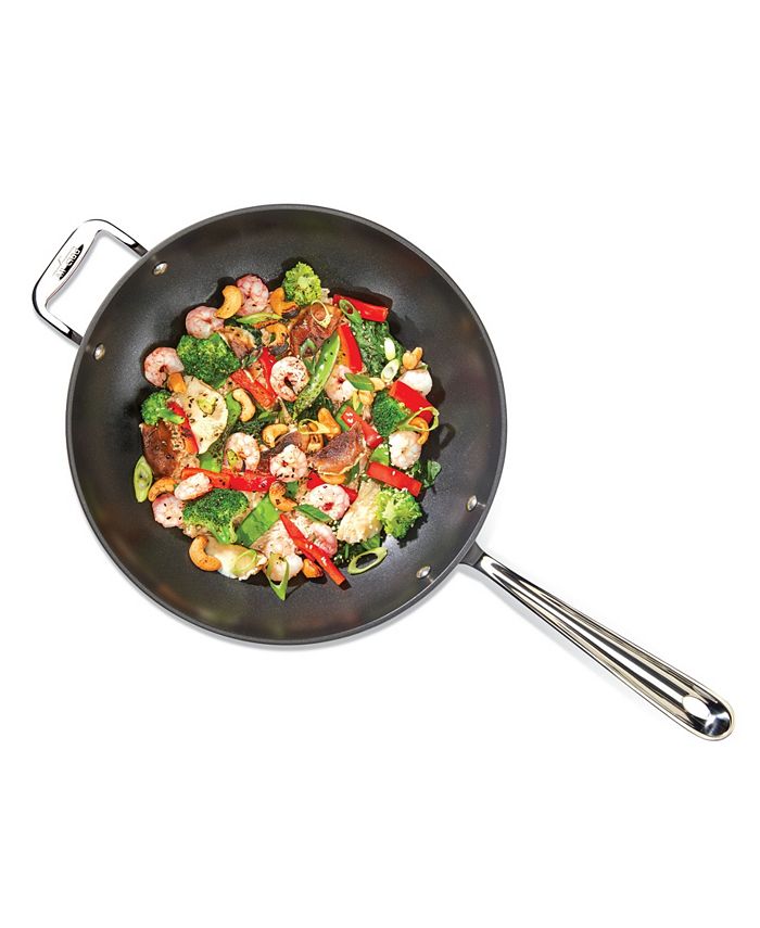 All-Clad Hard Anodized 12" Chefs Pan with Lid - Macy's