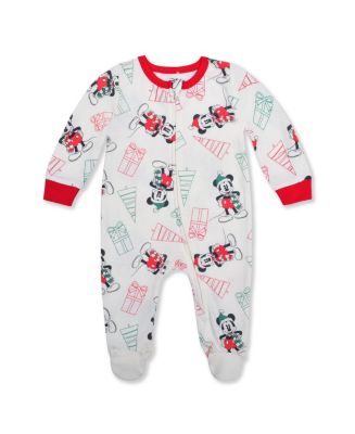 Disney Baby Boys Mickey Mouse Holiday Pram Long Sleeve Coverall - Macy's