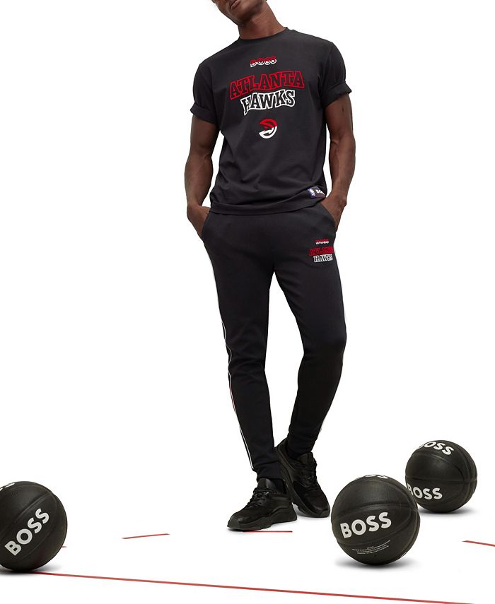 Hugo Boss Men's Boss NBA Flock-Print Logo Tracksuit Bottoms - Macy's