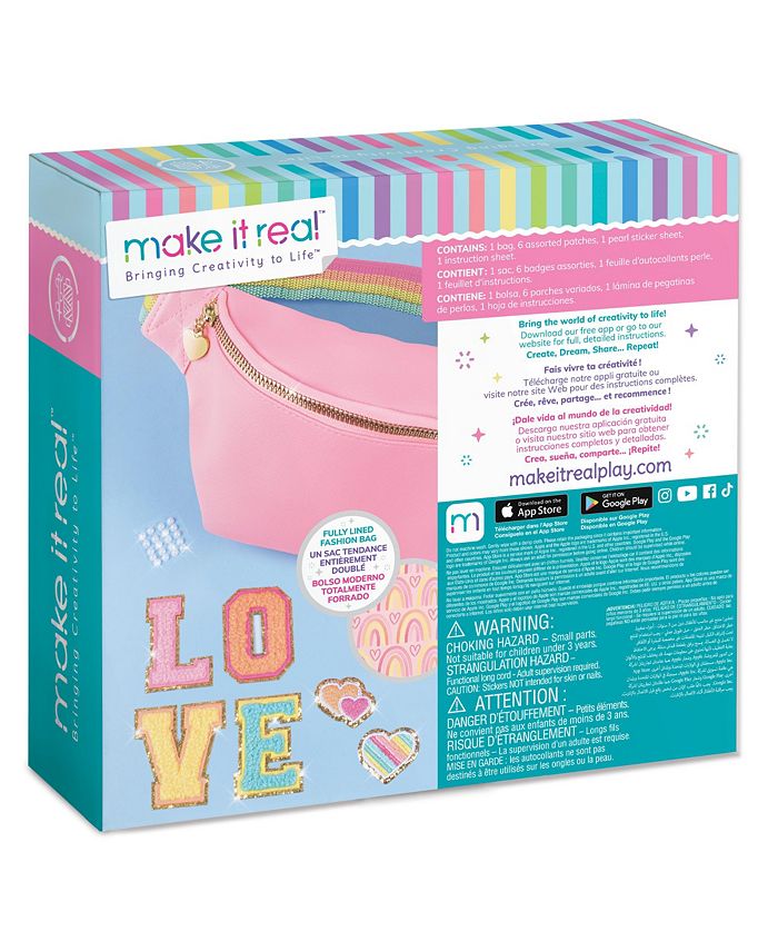 Make It Real Fashion Bag with Patches - Bum Bag - Macy's
