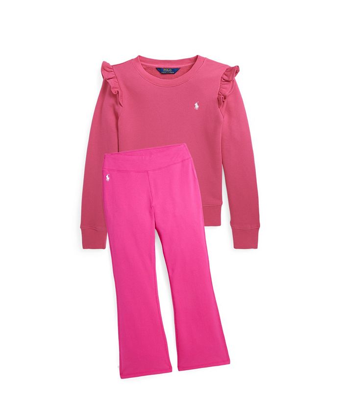 Polo Ralph Lauren Big Girls Ruffled Terry Long Sleeve Sweatshirt Macys