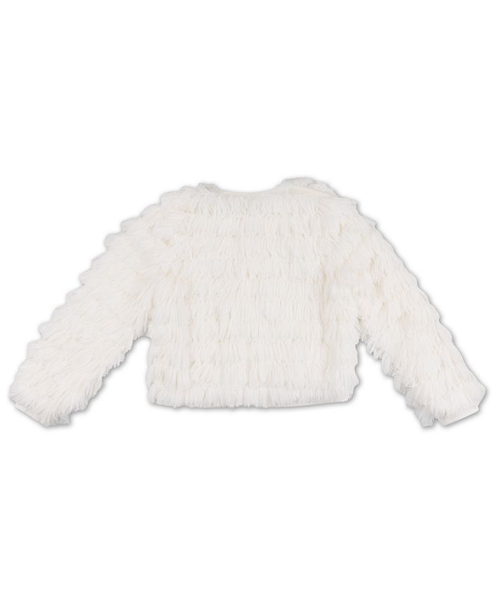 Speechless Big Girls Stripe Shag Jacket - Macy's