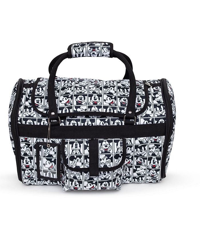 Buckle-Down Disney Pet Carrier, Mickey Mouse Expression Blocks, Dog Cat ...