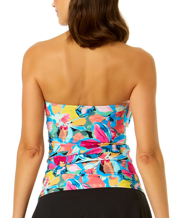 Anne Cole Women's Twist-Front Shirred Tankini Top - Macy's