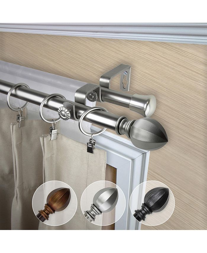Rod Desyne Garnet 13/16" Double Curtain Rod 48-84" - Macy's