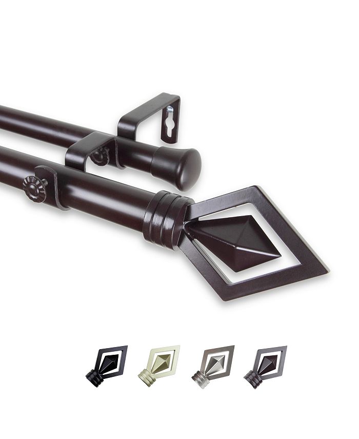 Rod Desyne Lenore 1" Double Curtain Rod 48-84" - Macy's