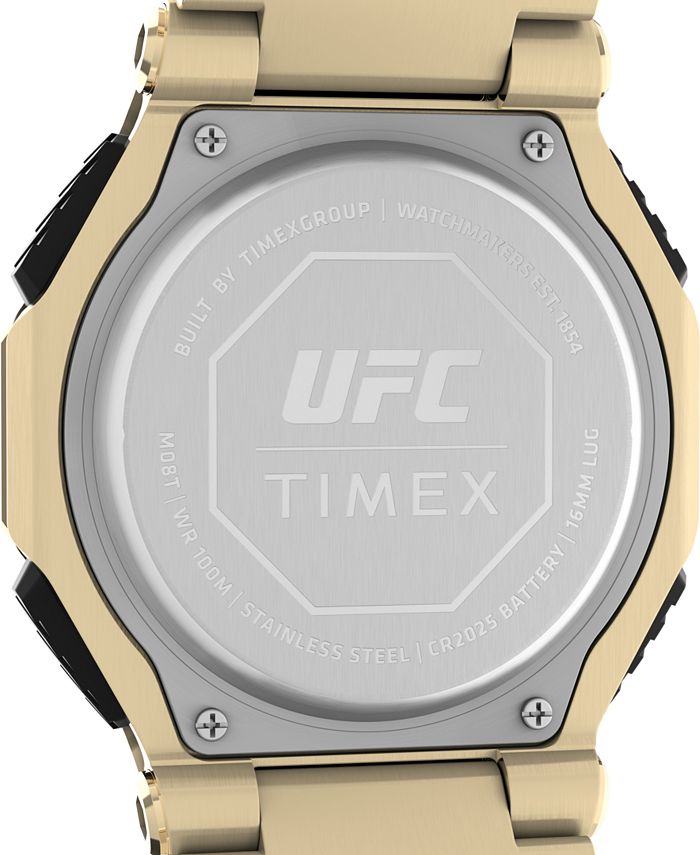 Timex UFC Men's Colossus Analog-Digital Gold-Tone Stainless Steel Watch ...
