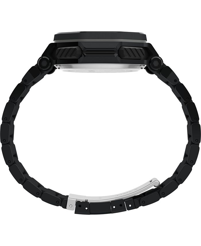 Timex UFC Men's Colossus Analog-Digital Black Stainless Steel Watch ...