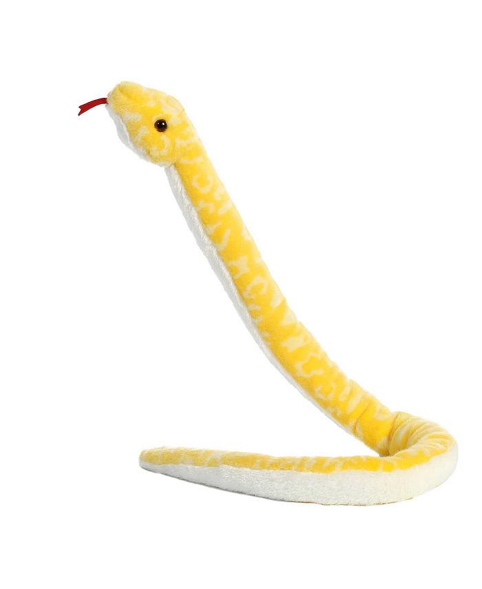 Aurora X-Large Albino Burmese Python Snake Playful Plush Toy Yellow 50 ...