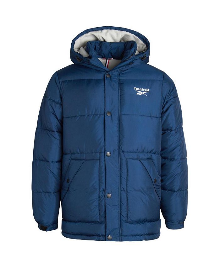 Reebok Mens Quilted Warm Puffer Jacket - Macy's