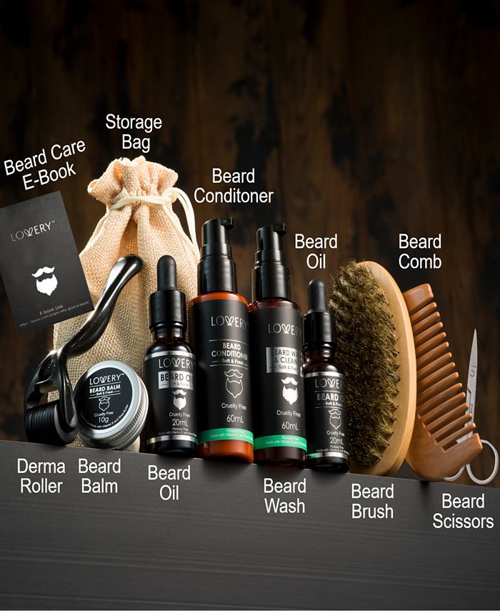 Lovery 11-Pc. Men's Beard Grooming Gift Set - Macy's