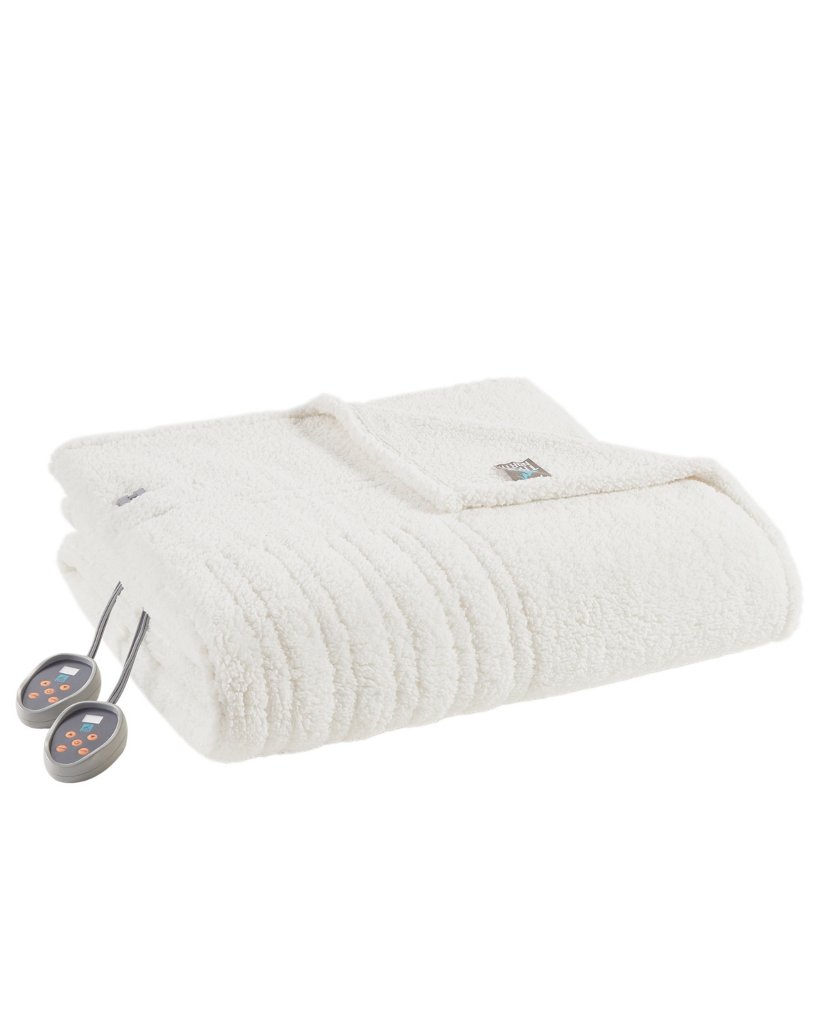Click here for Madison Park Sherpa Heated Blanket  King - Ivory prices