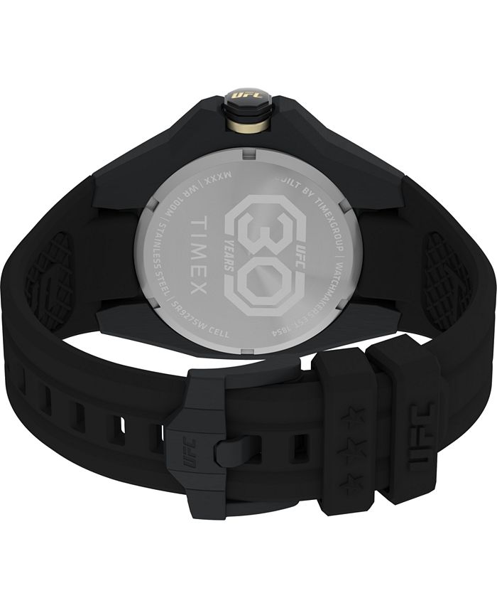 Timex UFC Men's Pro Analog Black Resin Watch, 44mm - Macy's