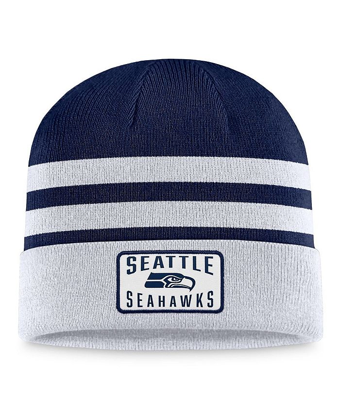 Fanatics Men's Heather Gray Seattle Seahawks Logo Cuffed Knit Hat - Macy's