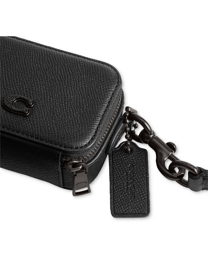 COACH Crossgrain Leather Crossbody Pouch - Macy's