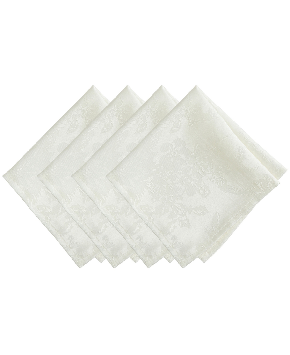Click here for Elrene Poinsettia Elegance Jacquard Holiday Napkin... prices
