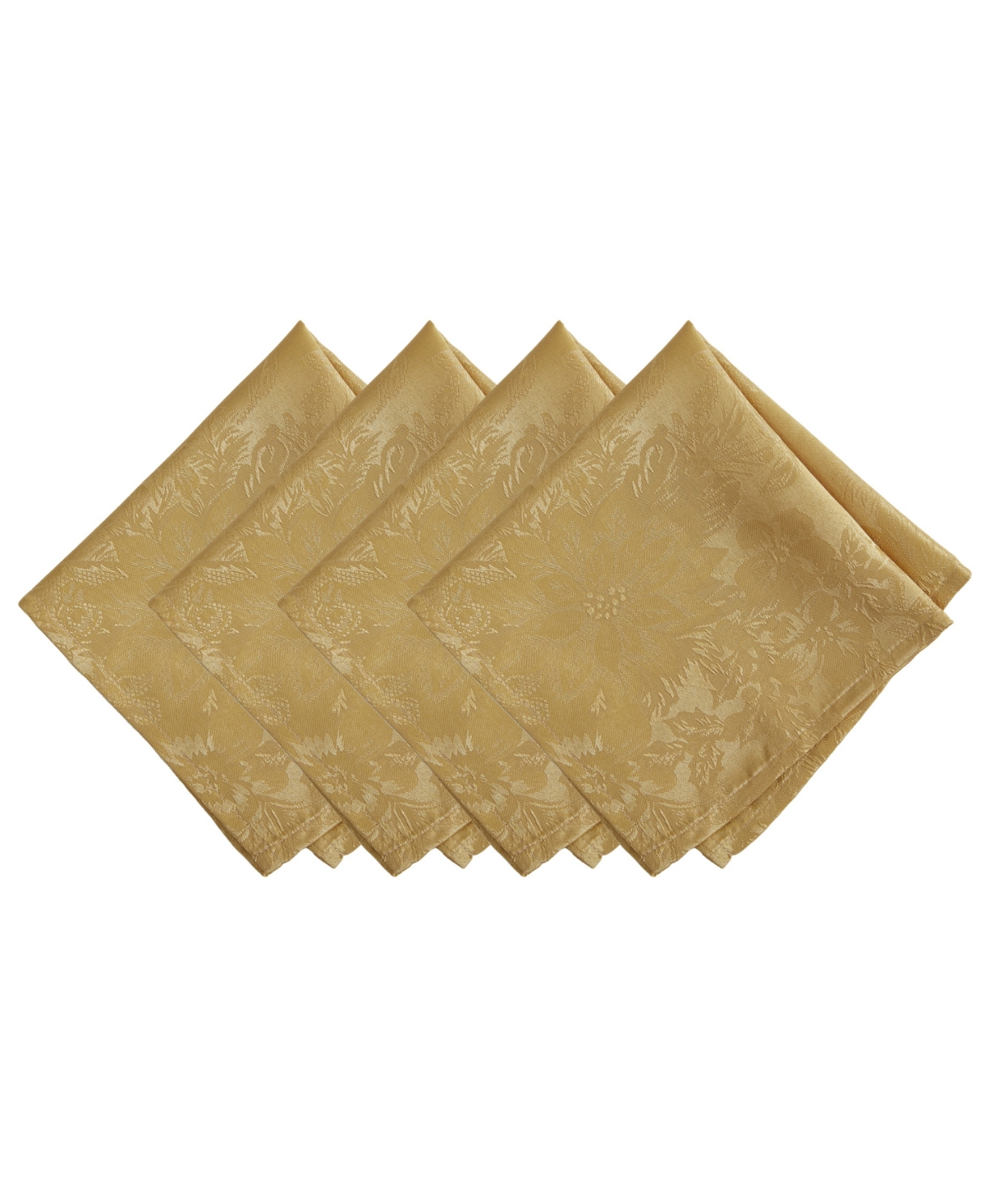 Click here for Elrene Poinsettia Elegance Jacquard Holiday Napkin... prices