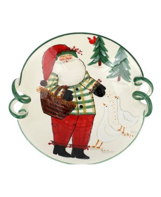 Old St. Nick Handled Scallop Bowl with Geese - Macy's