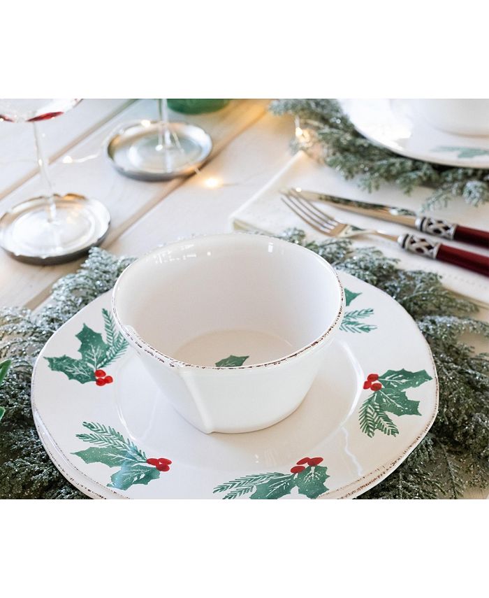 VIETRI Lastra Evergreen Dinnerware European Dinner Plate - Macy's