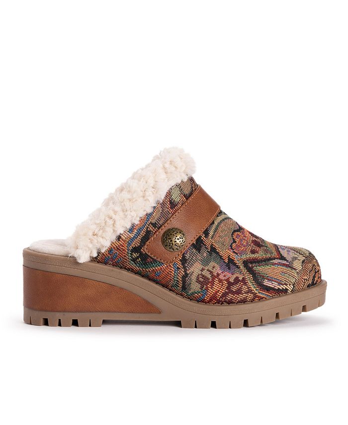 MUK LUKS Women's Norway Bergen Wedge Clog Shoes - Macy's