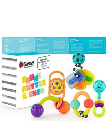 Sassy Baby Sassy Shake, Rattle & Chew Baby Box - 4+ Months - Macy's