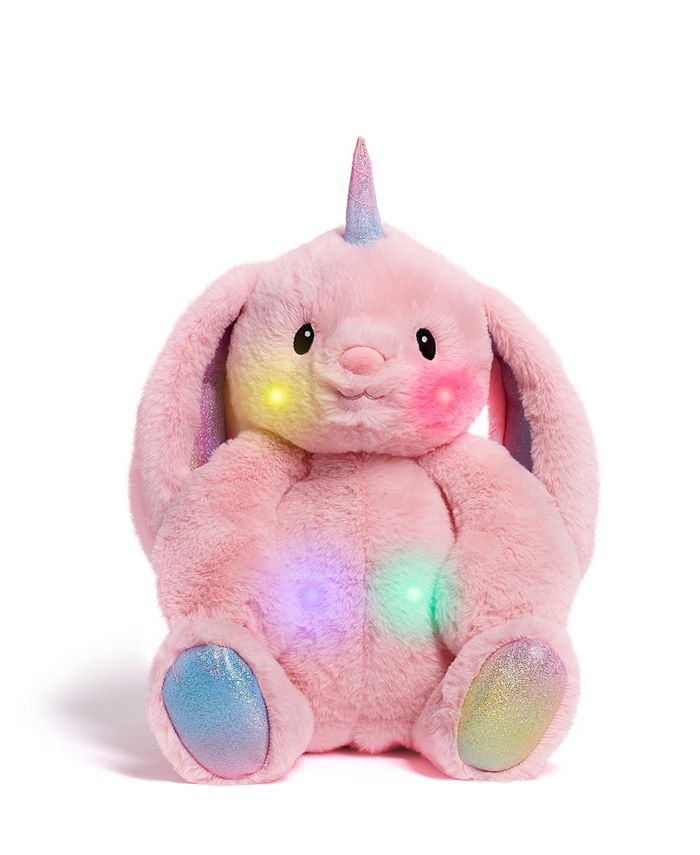 Geoffrey's Toy Box GTB Bunnycorn Plush Stuffed Animal with LED Lights ...
